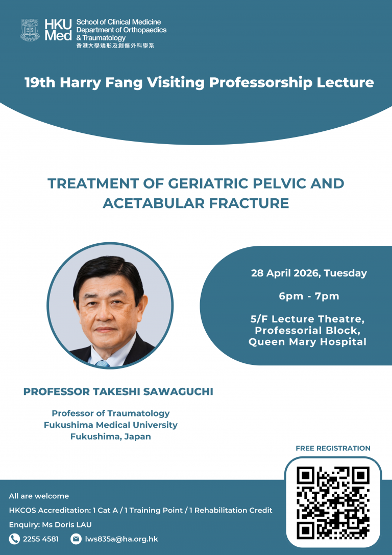 Department of Orthopaedics and Traumatology, The University of Hong ...
